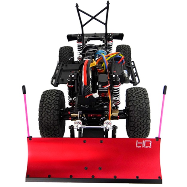 Hot Racing SCX1213P02 CNC Aluminum Red Snow Plow Axial Scx10 Scx10ii ...