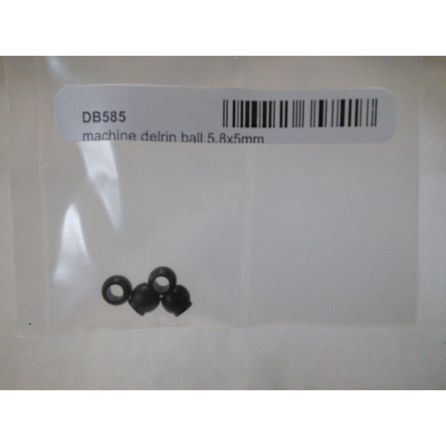 Hot Racing DB585 Black Machined Delrin Ball 5.8x5mm 840353309135 | eBay