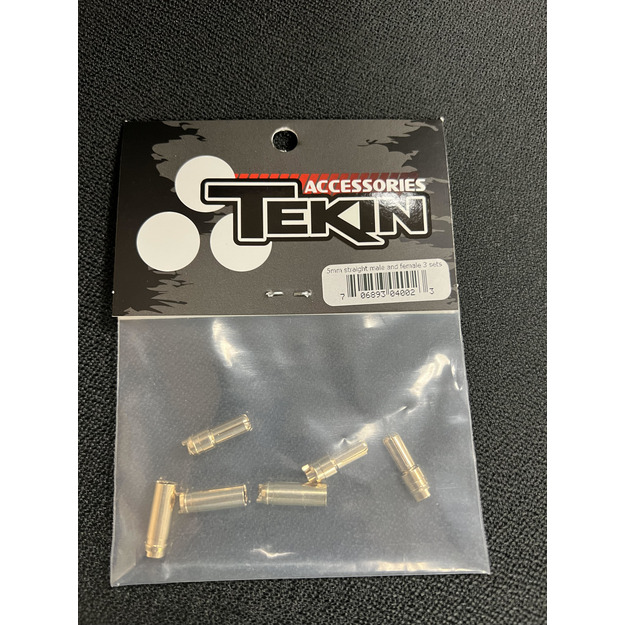 Tekin TT4002 5mm Straight Male and Female 3 sets 706893040023 | eBay